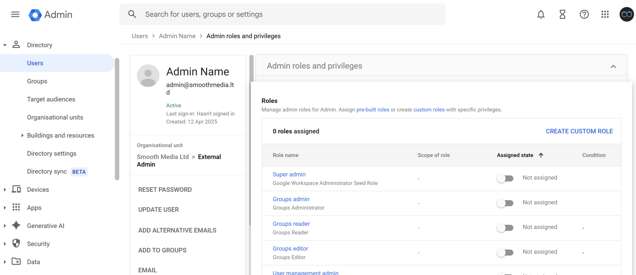 How to add an unlicensed Google Workspace administrator account for ...